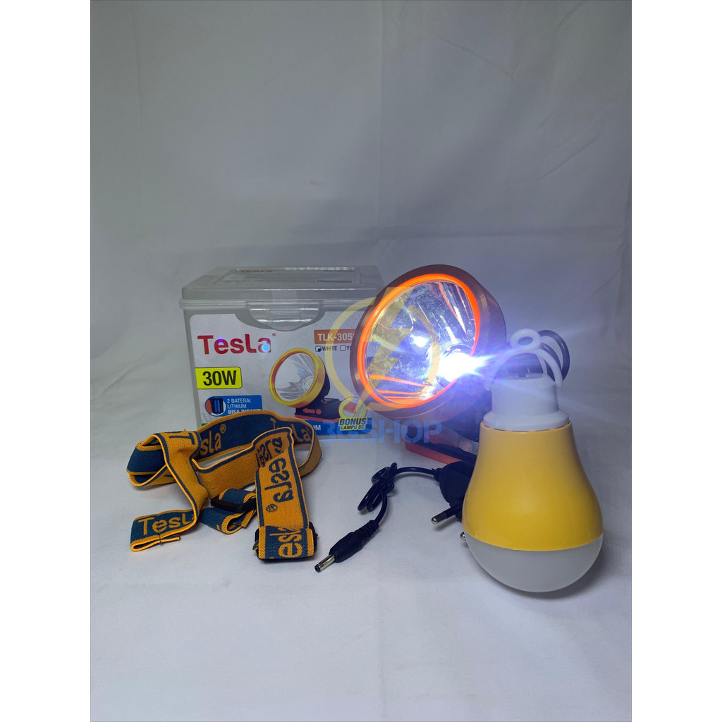 Jual SENTER CAS KEPALA 30W PUTIH / KUNING TLK 3052B TESLA | Shopee ...