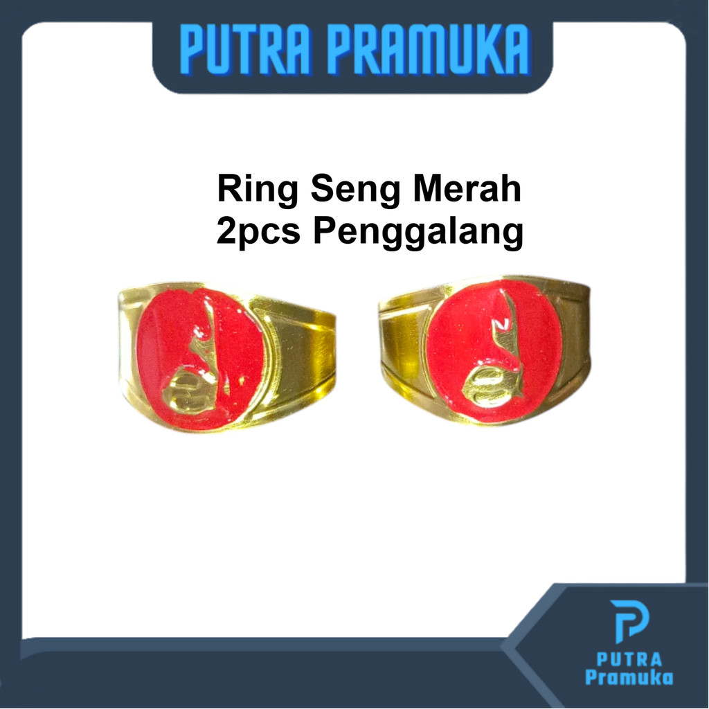 Jual Ring Seng 2pcs Besi Biasa Merah Penggalang Kacu Pramuka | Shopee ...