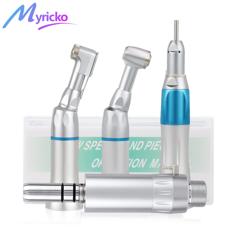 Jual Dental Low Speed Equipment Kit Straight Handpiece Contra Angle ...