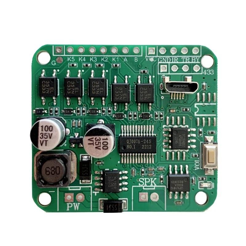 Jual 5 Ways Multiple Trigger Sound Module MP3 Voice Module UART I/O ...