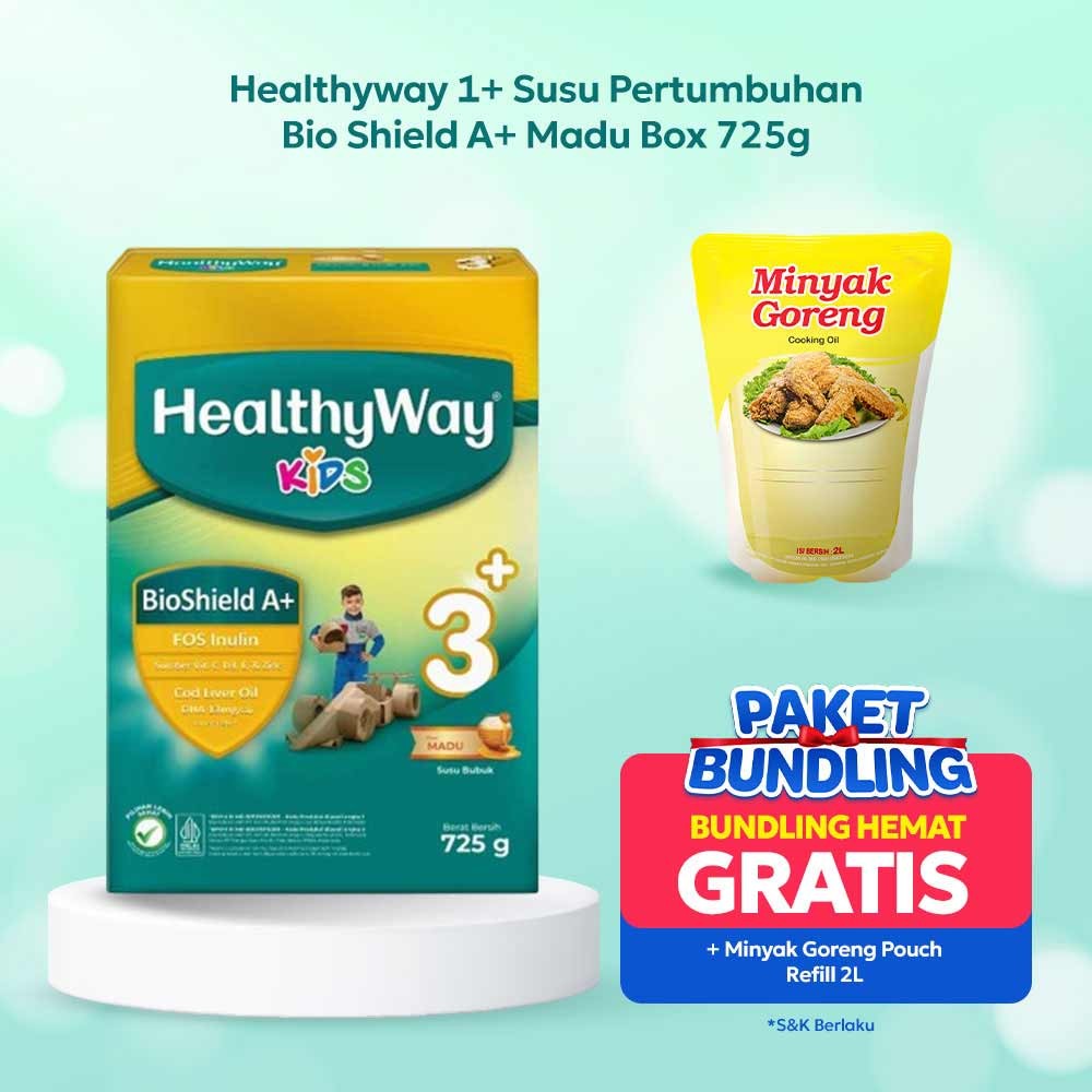 Jual HEALTHYWAY 3+ SUSU BUBUK BIO SHIELD A+ MADU 725g | Shopee Indonesia