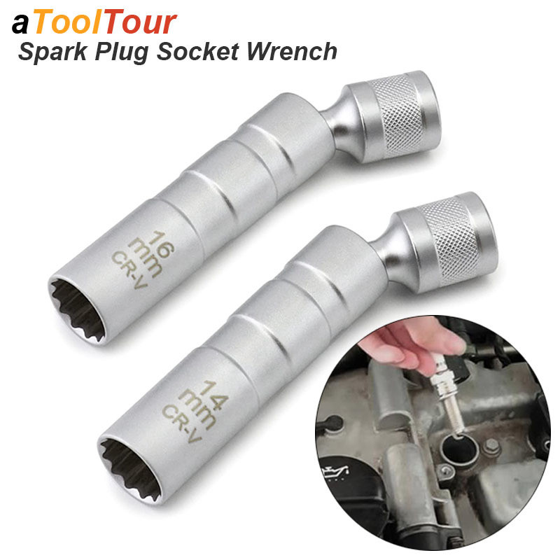 Jual Spark Plug Socket Wren Adapter 14mm 16mm tall Replace Repair Kit ...
