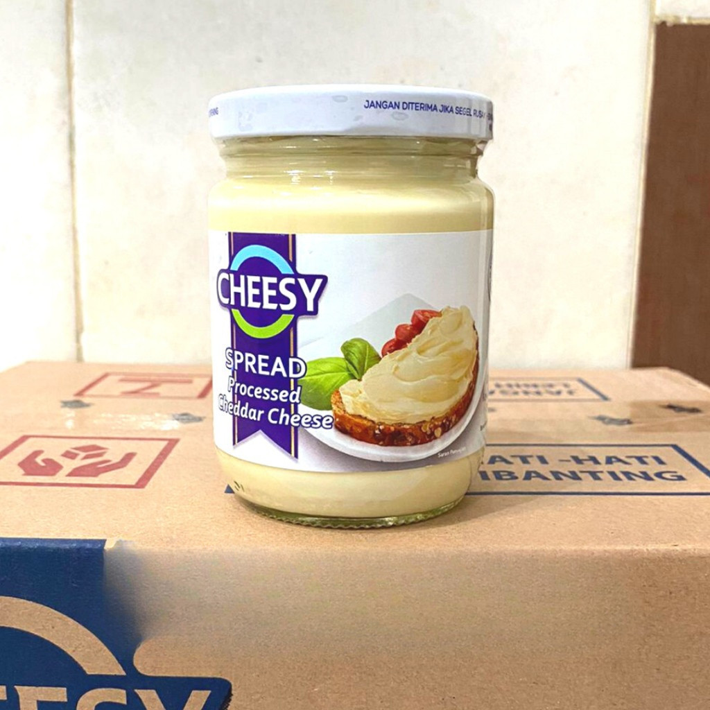 Jual Cheesy Cheddar Cheese Spread 240 gr | Selai Keju Olesan Roti HALAL ...