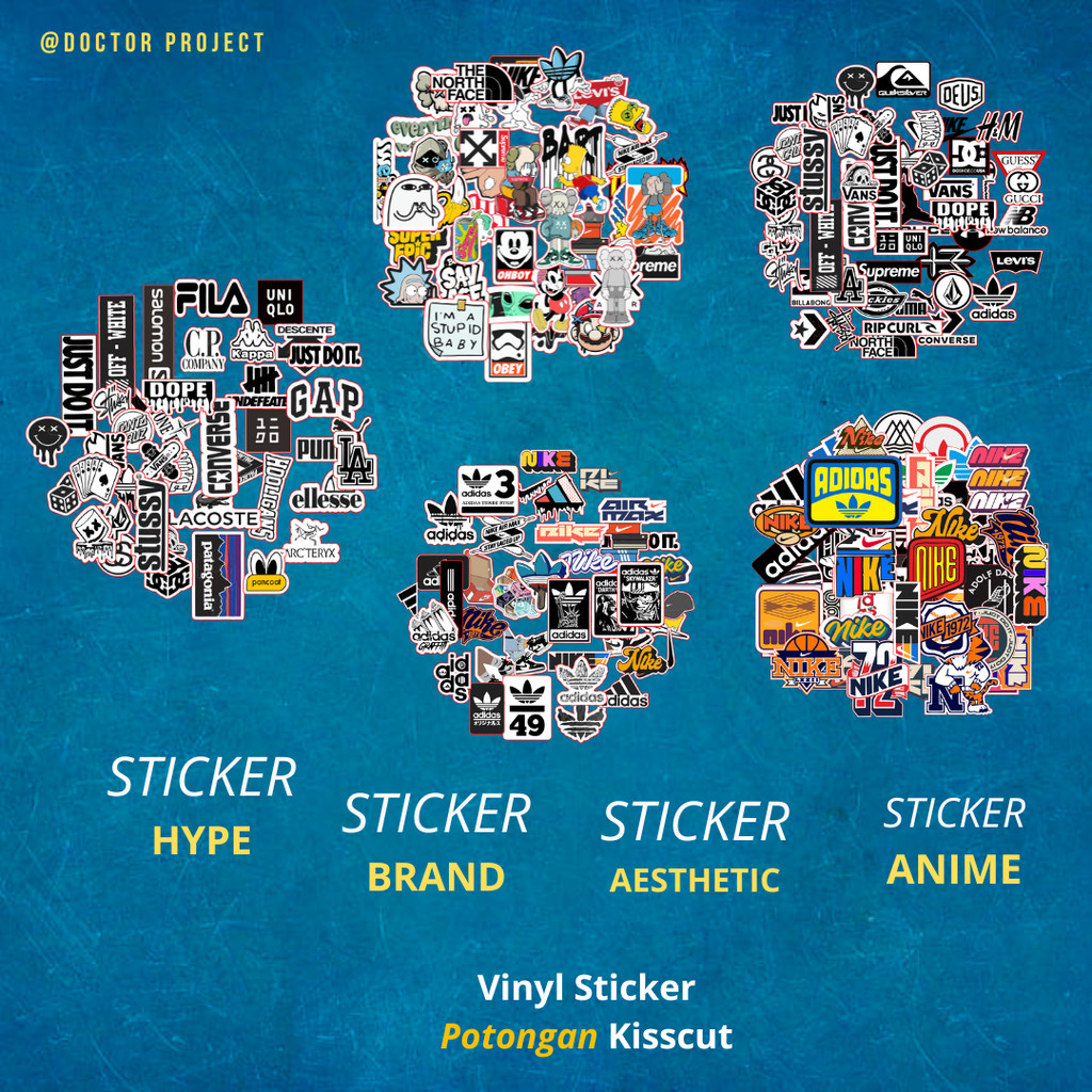 Jual STICKER PACK HYPEBEAST - STIKER AESTHETIC LAPTOP, ANTI AIR,HELM ...