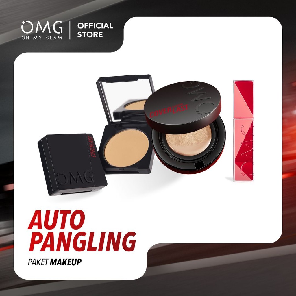 Jual OMG OH MY GLAM Auto Pangling Bundle : Cushion + Two Way Cake + Lip ...