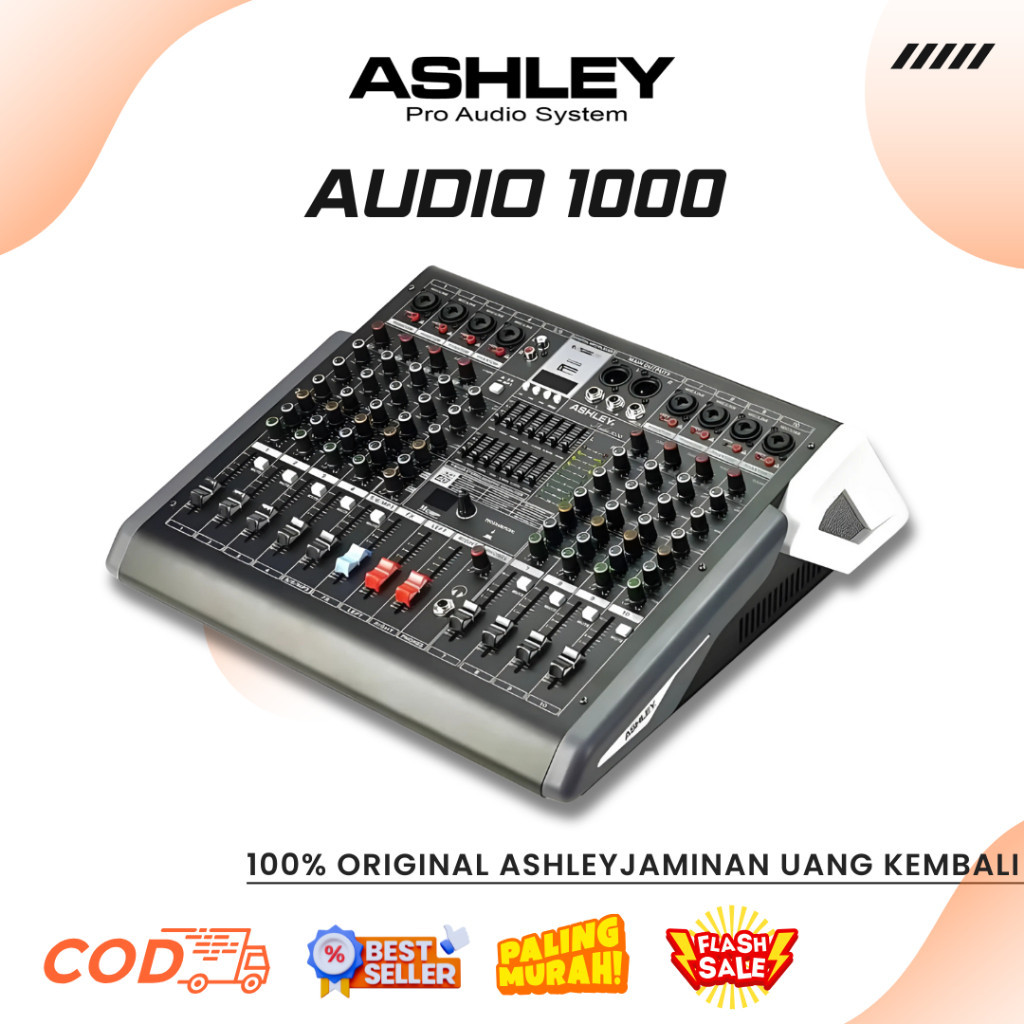 Jual Power Mixer Ashley Audio 1000 Professional Powered Mixer Output ...