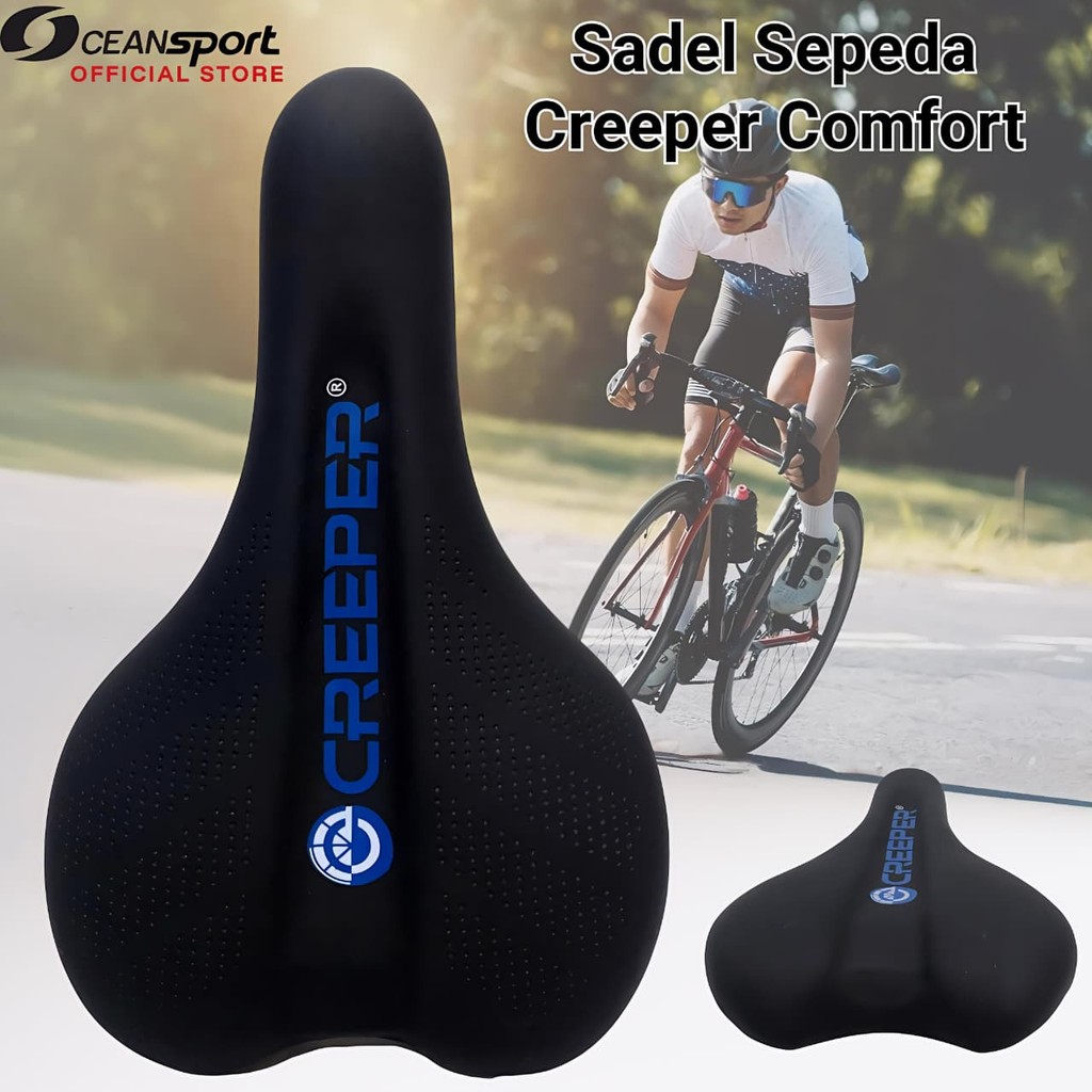 Jual CREEPER Sadel Jok Sepeda PVC Leather Foam Empuk Saddle MTB ...