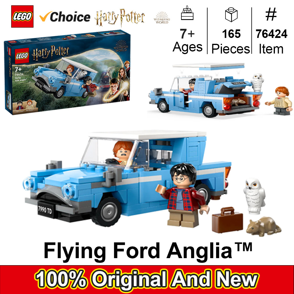 Jual LEGO 76424 Harry Potter Flying Ford Anglia, Buildable Car Toy with ...