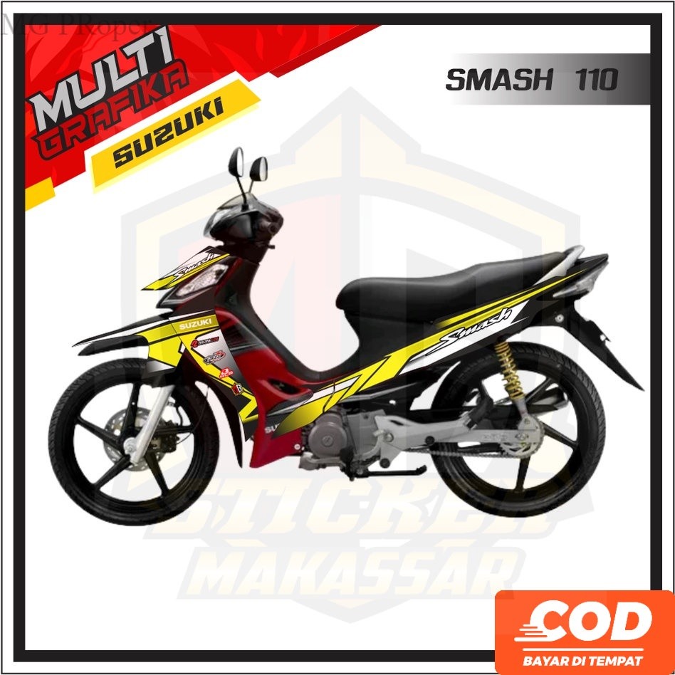 Jual Stiker Striping Decal SMASH 110 Semi Full Variasi Suzuki Motif ...