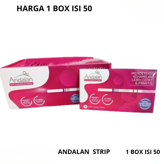 Jual Testpack 1 Box 50x Pack Andalan Strip Original / 1 Slop (Karton ...