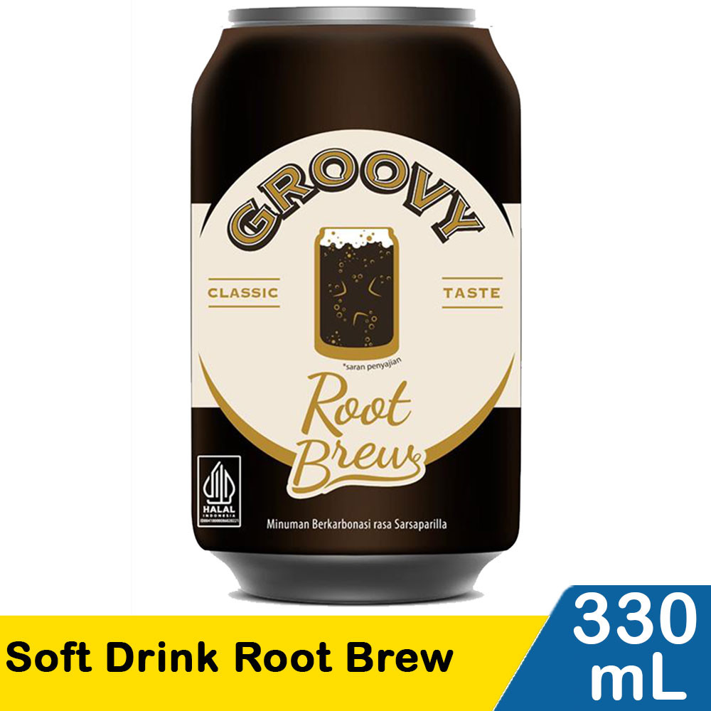 Jual GROOVY SOFT DRINK ROOT BREW 330mL | Shopee Indonesia
