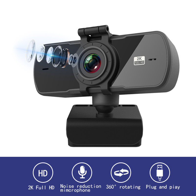 Jual Webcam 2K Full HD 1080P Web Camera Autofocus With Microphone USB ...