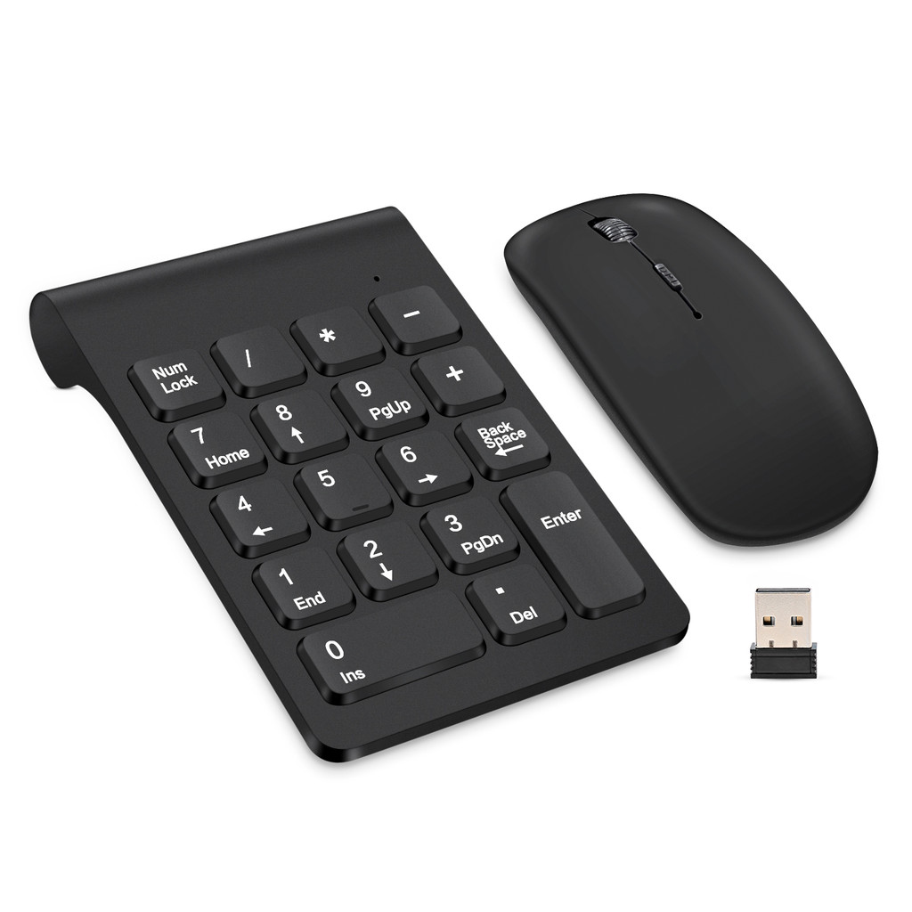 Jual Lefon Wireless Numeric Keyboard 18 Keys Mini Digital Number Pad ...