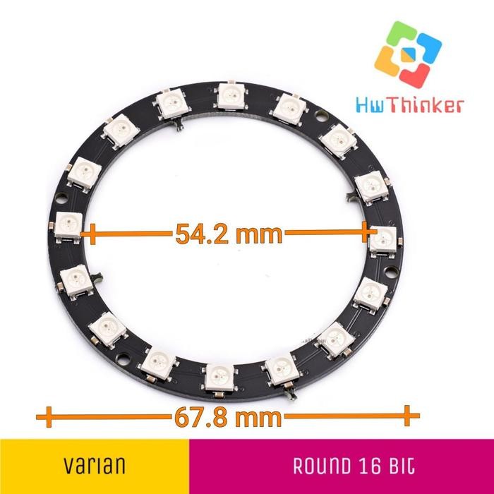 Jual LED RGB WS2812 WS2812B 5050 for Arduino Neopixel 5V Panel Round ...