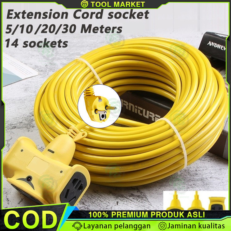 Jual 30m mtr Kabel Ekstensi 1.5 mm Cable Extension Sambungan Kabel ...