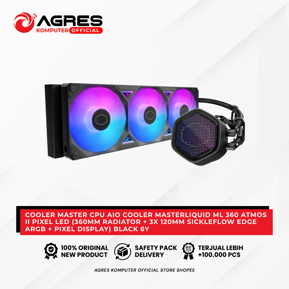 Jual COOLER MASTER CPU AIO COOLER MASTERLIQUID ML 360 ATMOS II PIXEL ...