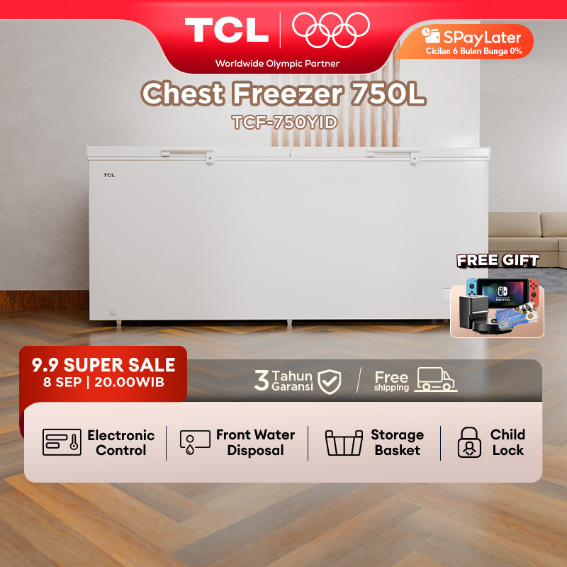 Jual TCL Chest Freezer Kapasitas 750 Liter Super Freezing - Storage ...