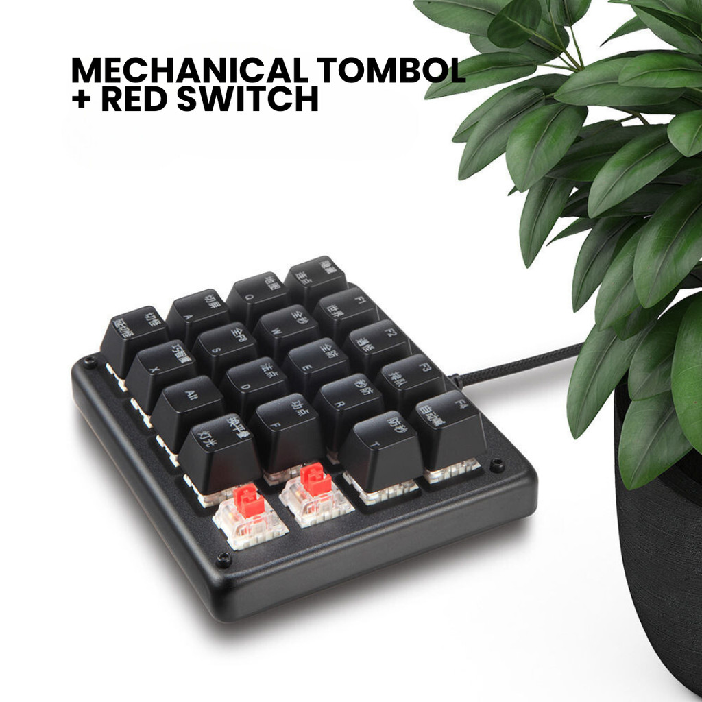 Jual Zelotes K-20 Gaming Keypad 20 Key RGB Mechanical Red Switch ...