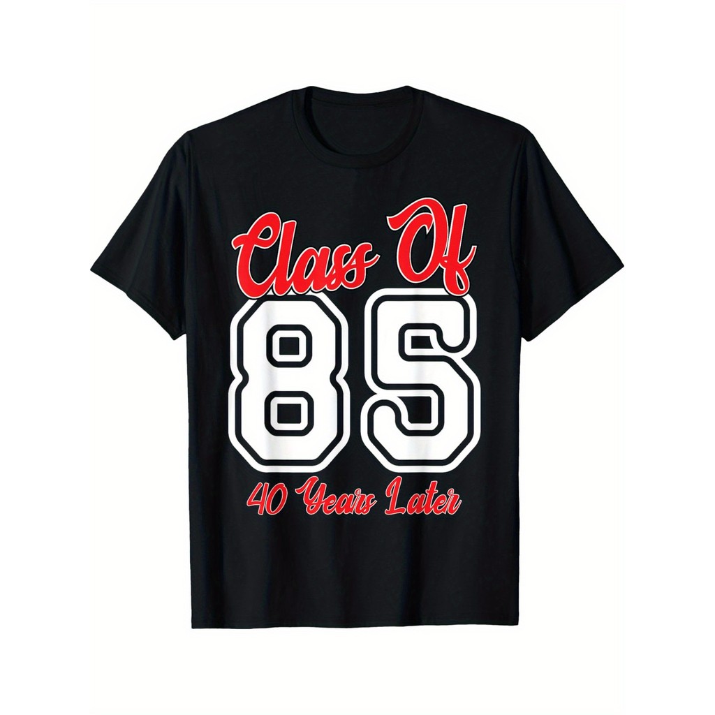 Jual Kaos Pria Reuni Alumni ke-40 Kelas 1985 - Katun Murni Pola Retro ...