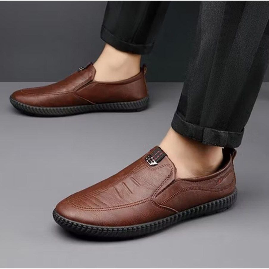 Jual Dazel Shoes / sepatu dazel shoe /Sepatu Slip On Pria Kulit Kerja ...
