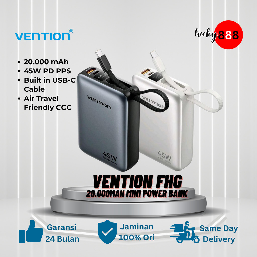 Jual [TERSERTIFIKASI CCC] Vention Universal Powerbank Dash Series ...