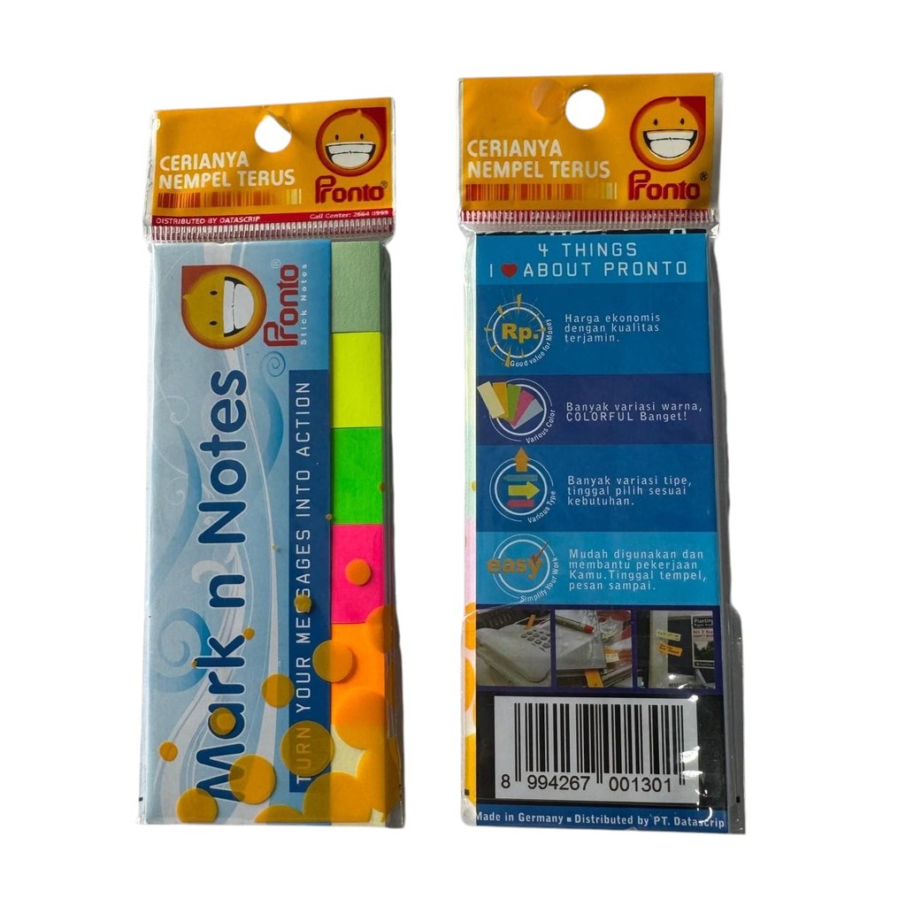 Jual Memo Stick Pronto Mark n Notes 6 warna ( 1set/6wrn ) | Shopee ...