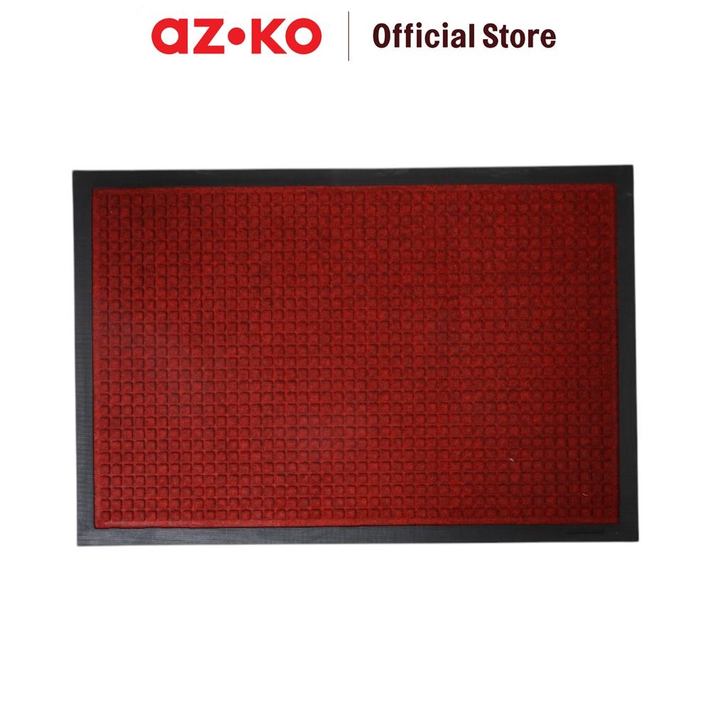 Jual AZKO Krisbow 60X90 cm Keset Pintu Karet - Merah Door Mat Alas ...