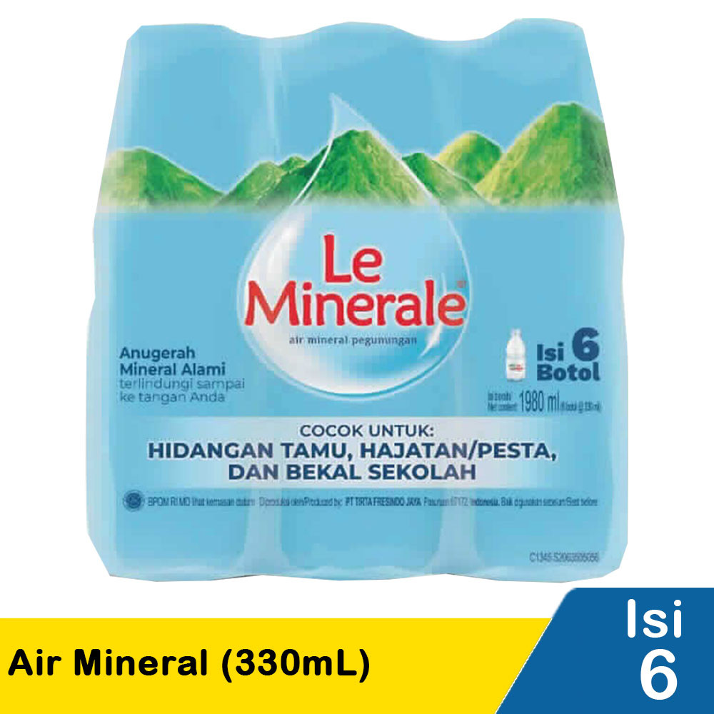 Jual LE MINERALE AIR MINERAL 6x330mL | Shopee Indonesia