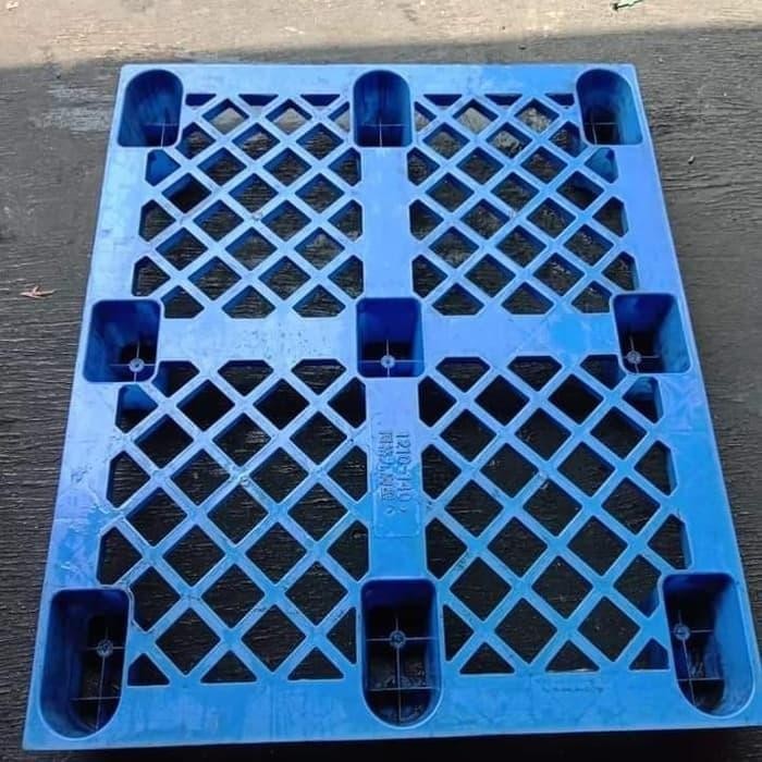 Jual pallet plastik bekas tipe kaki 100x120x14cm - Biru Terlaris ...
