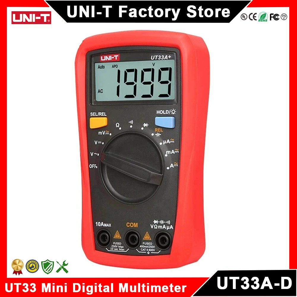 Jual UNI-T UT33A UT33B UT33C UT33D Plus Pocket Multimeter Digital Ammeter Voltmeter Professional ...