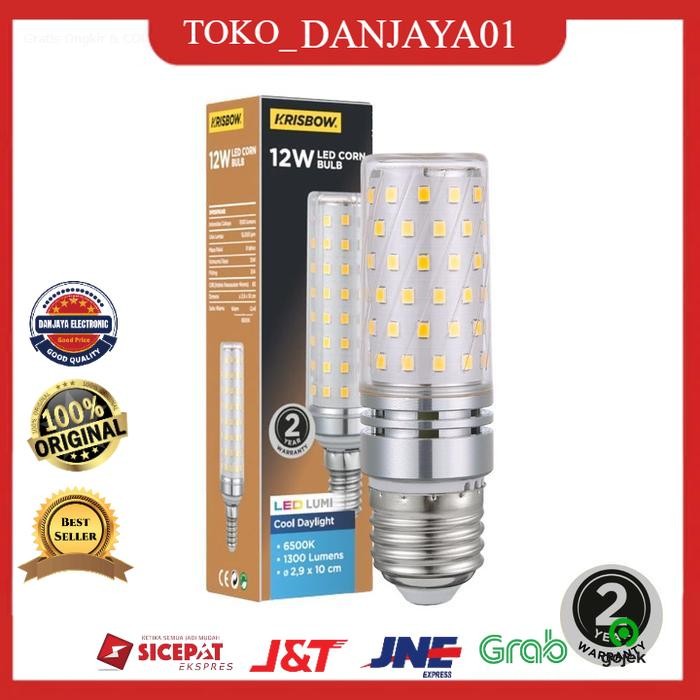 Jual KRISBOW BOHLAM LED 12 WATT COOL DAYLIGHT E14 - PUTIH | Shopee ...