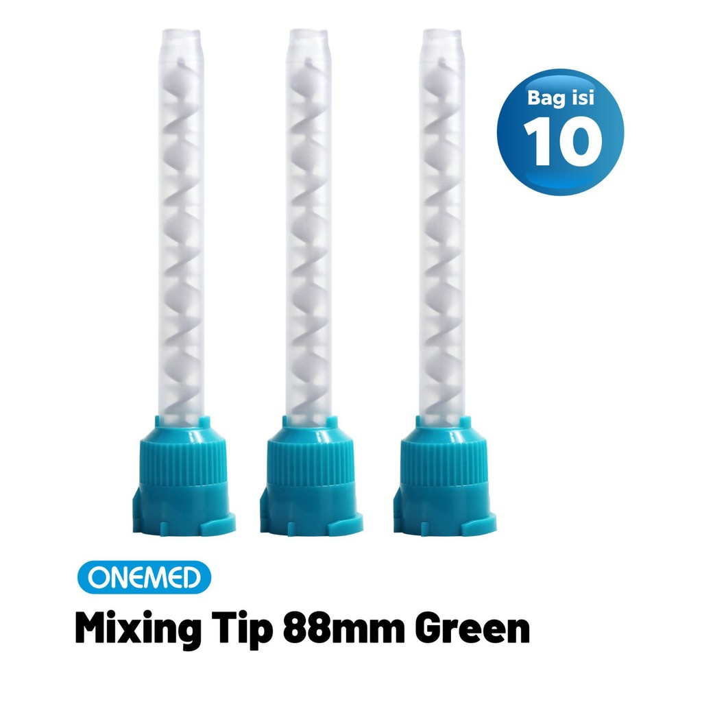 Jual ONEMED Mixing Tube Hijau 88 mm Pak Isi 10 Pcs | Dental Mixing Tip ...