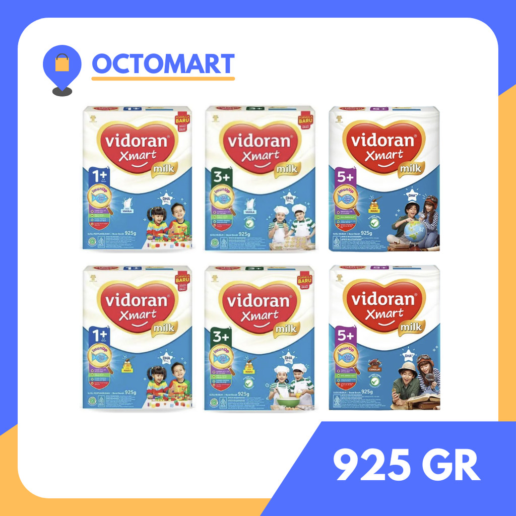 Jual VIDORAN Xmart 1+ / 3+ / 5+ Imun Up 925 gr Susu Formula 925gr ...