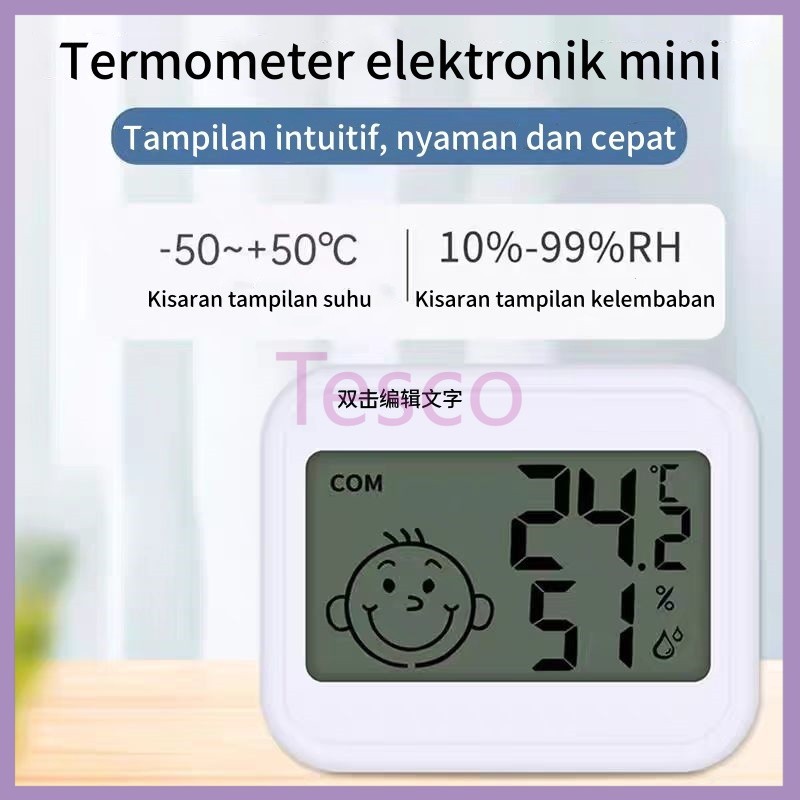 Jual Termometer digital/mini hygrometer/alat ukur suhu ruangan/layar ...