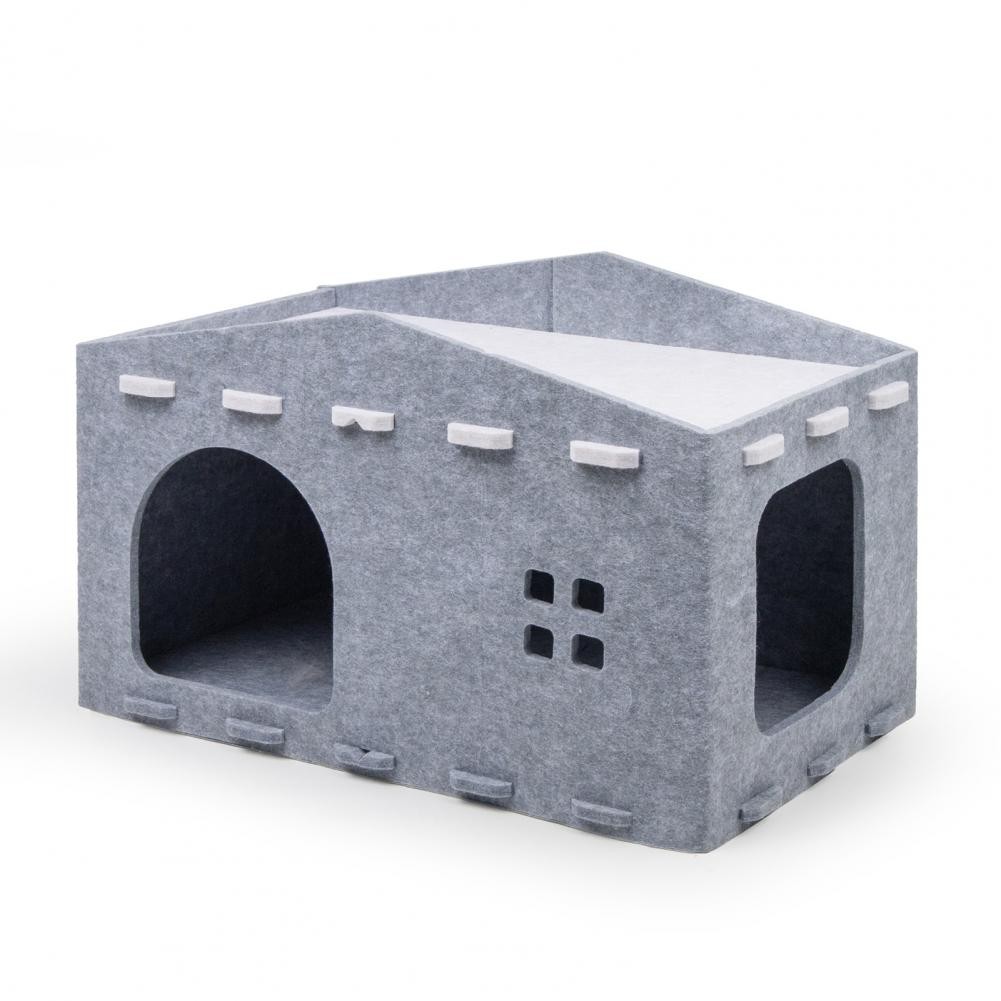 Jual Cat House Bed Cave Nest Pet House Felt Cat Play Rest Space Pet ...