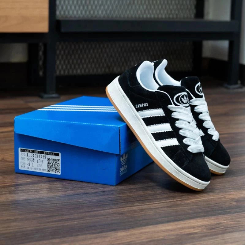 Jual Sepatu Campus 00S Black White 100% BNIB Pria Wanita | Shopee Indonesia