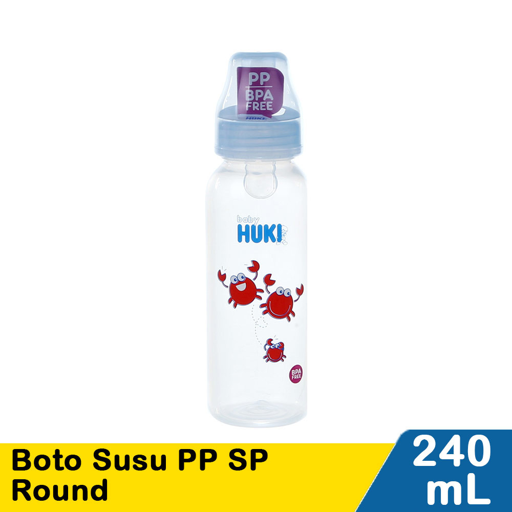 Jual HUKI BABY BOTOL SUSU PP SP ROUND 240mL | Shopee Indonesia