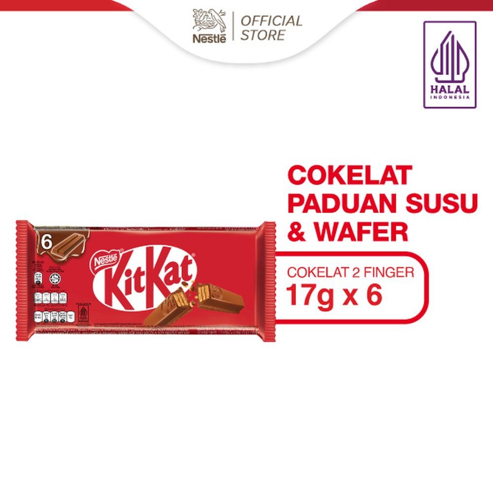 Jual KIT KAT CHOCOLATE 2 FINGERS MULTIPACK 102g | Shopee Indonesia