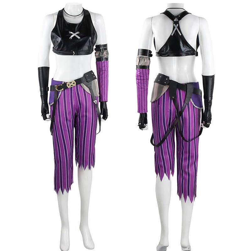 Jual Jinx Cosplay Costume Game Arcan Women Jinx Outfits for Halloween ...