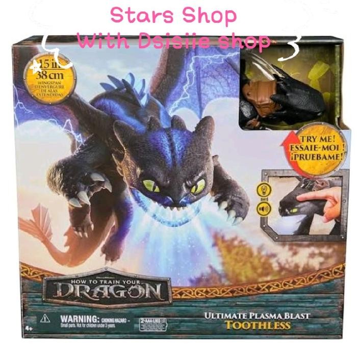 Jual How To Train Your Dragon Ultimate Plasma Blast Toothless Figure ...