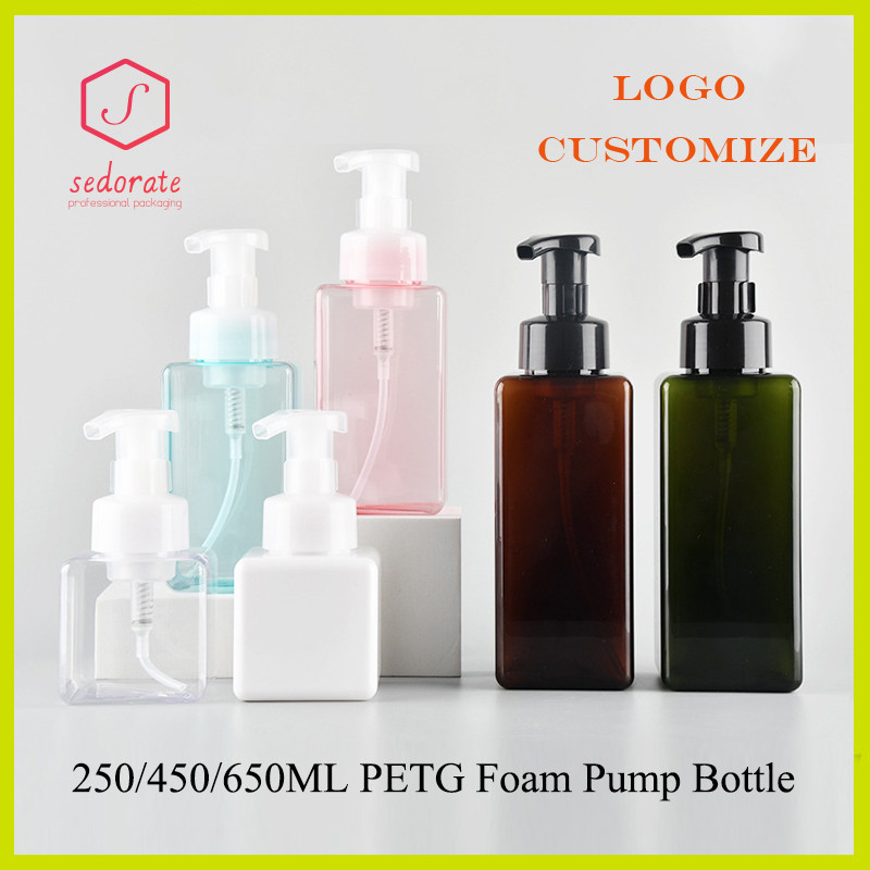 Jual 5/10/20pcs 250ml 450ml 650ml PETG Bottle With Foam Pump Empty ...