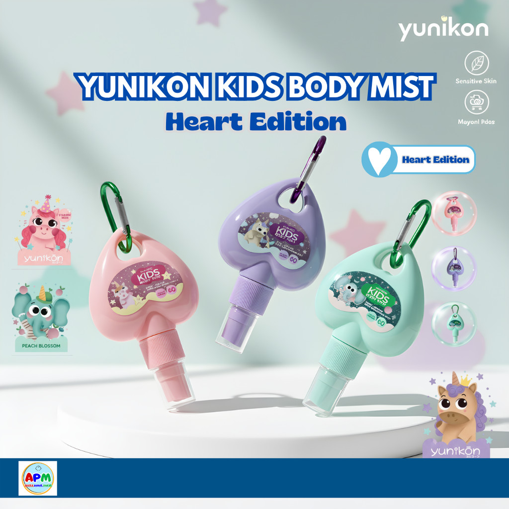 Jual YUNIKON Body Mist Kids Heart Edition 1 Pcs 60ml | Parfum Anak ...