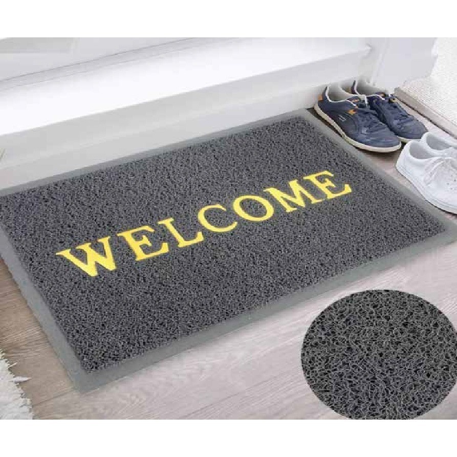 Jual MR MAT Keset Kaki Welcome 40x60 cm Tebal 18mm Keset Lantai PVC ...