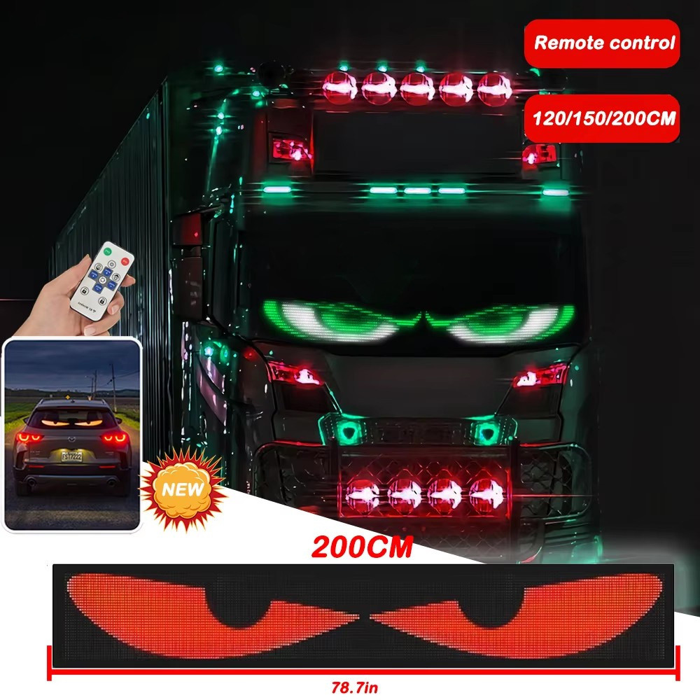Jual Devil's Eye LED Truck Sign Remote Control scrolling Animation LED ...