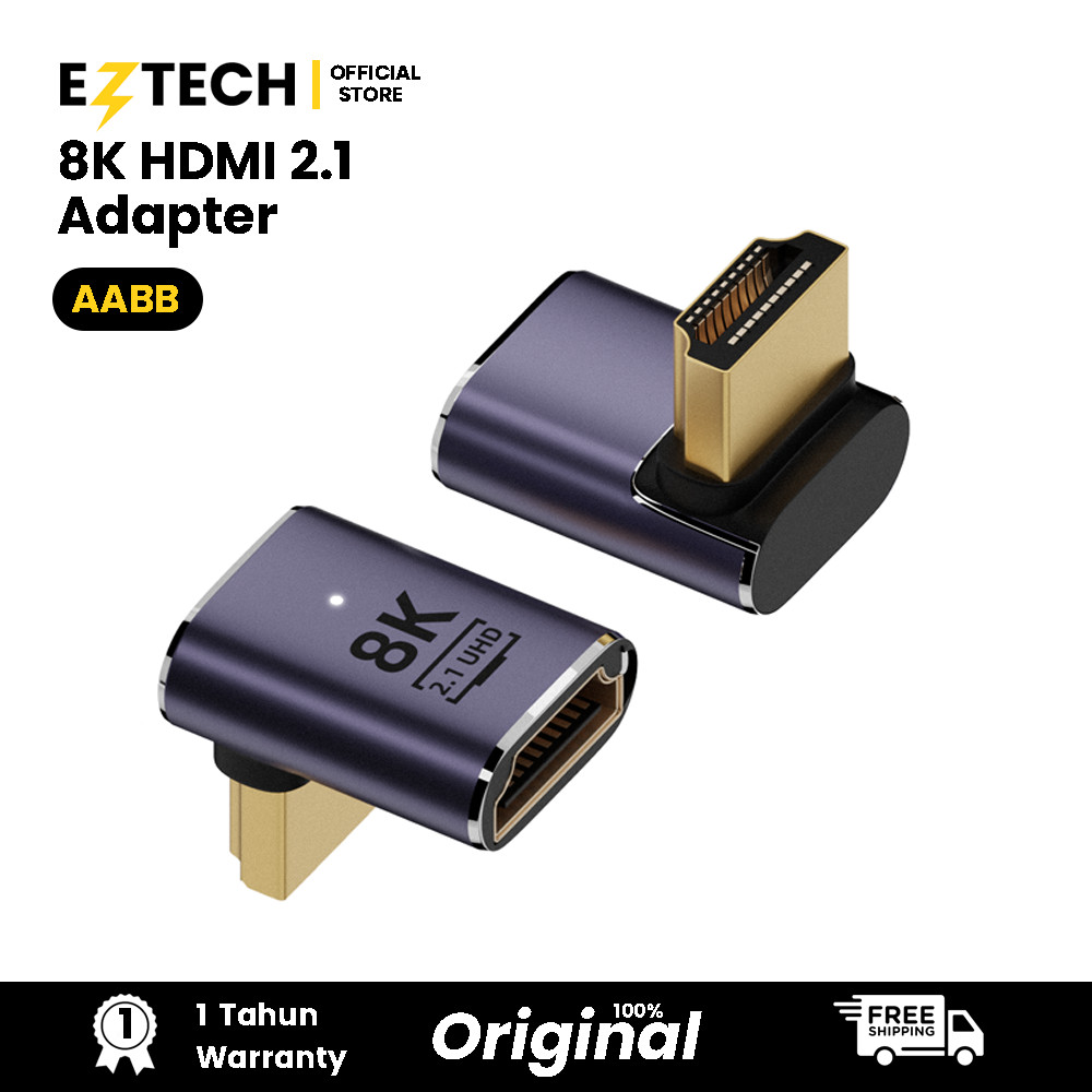 Jual Converter HDMI To HDMI Female Ke Male 8K 90° Support Laptop PC ...