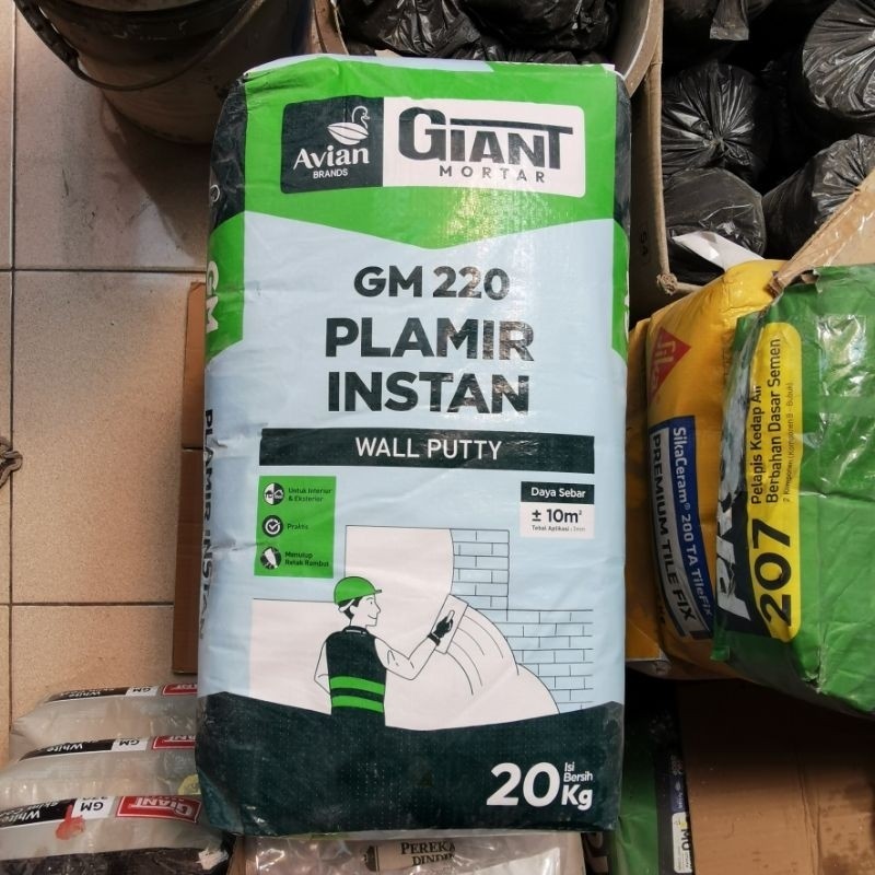 Jual Avian Giant Mortar GM 220 Semen Plamir Instan 20kg Ready Bandung ...