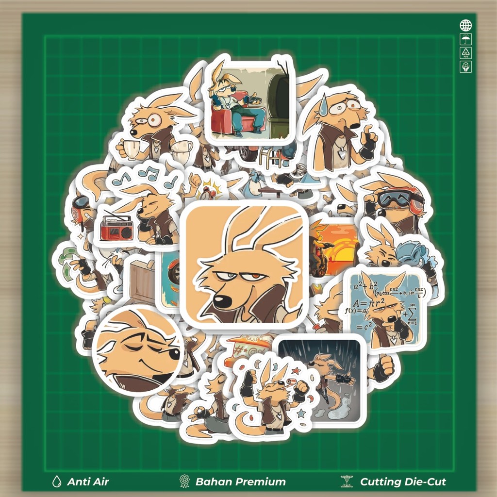 Jual HOT 50 PCS STIKER Funny Character Hanky The Road Wolf Stiker ...