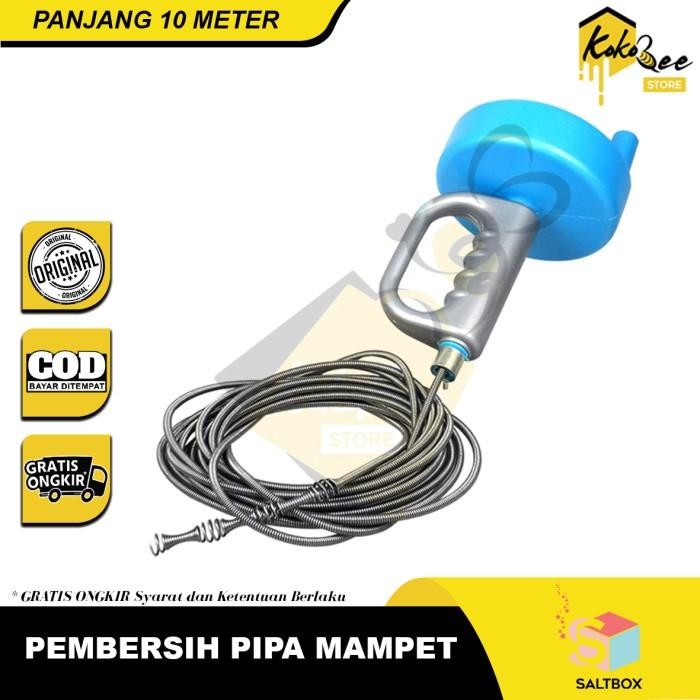 Jual SALTBOX Drain Auger 10 Meter Alat Pembersih Saluran Pipa Wastafel ...