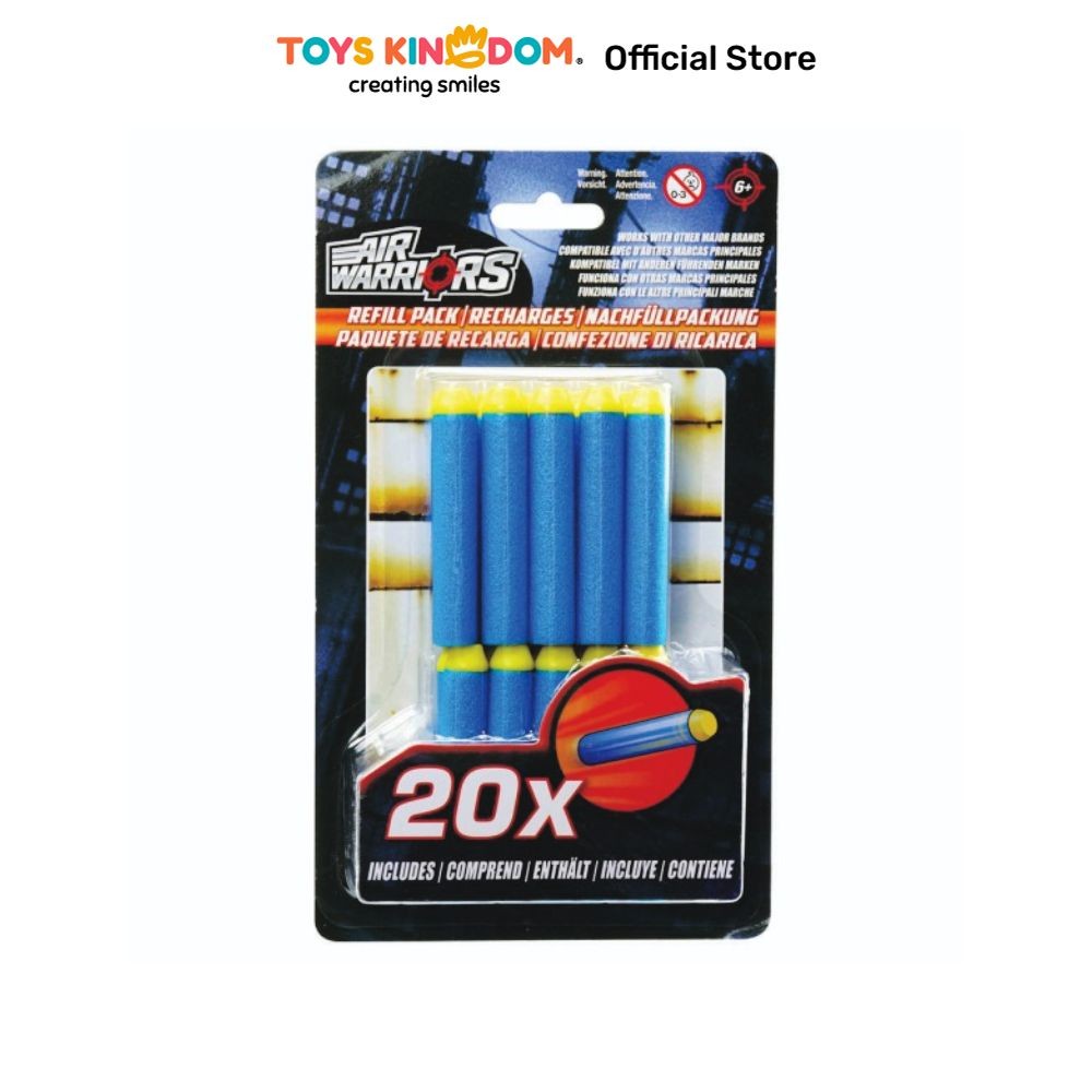 Jual Toys Kingdom Buzz Bee Toys Set 20 Pcs Darts Air Warriors Long ...