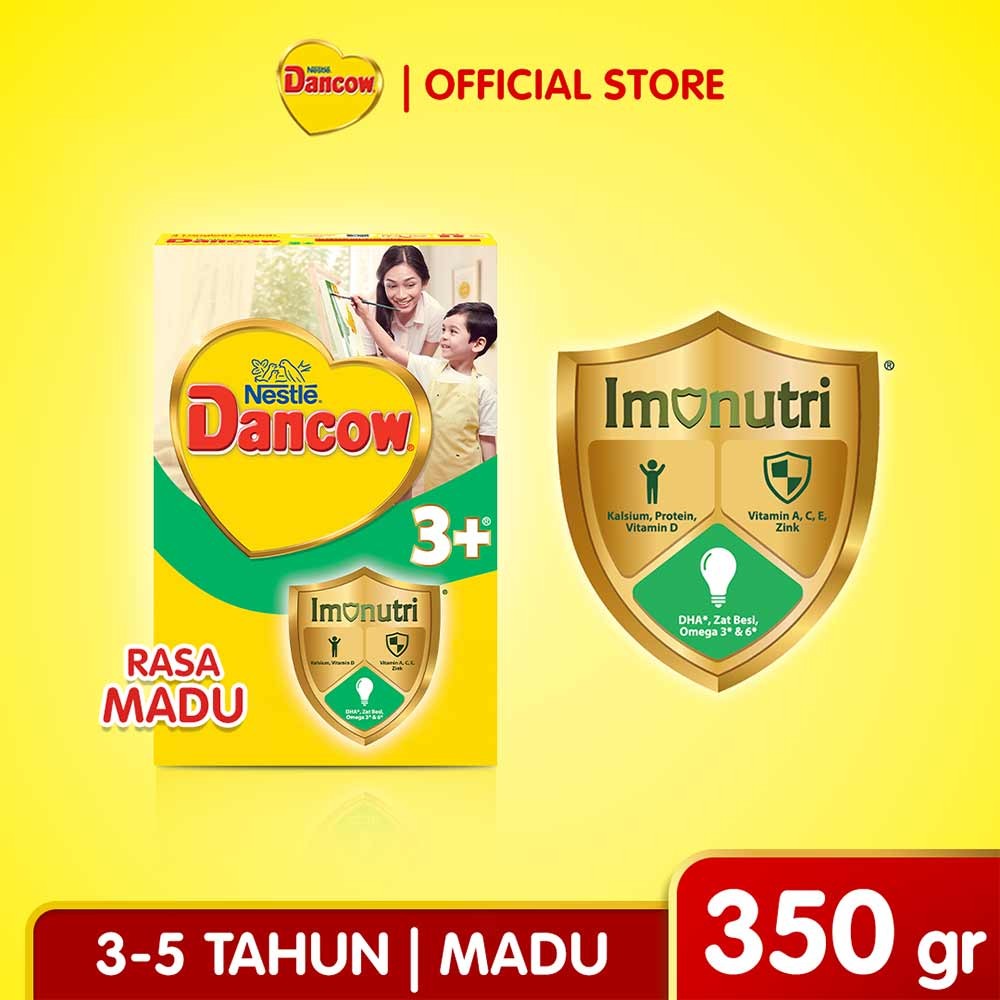 Jual DANCOW 3+ SUSU BUBUK PRTCTS PROBIO MADU 350g | Shopee Indonesia